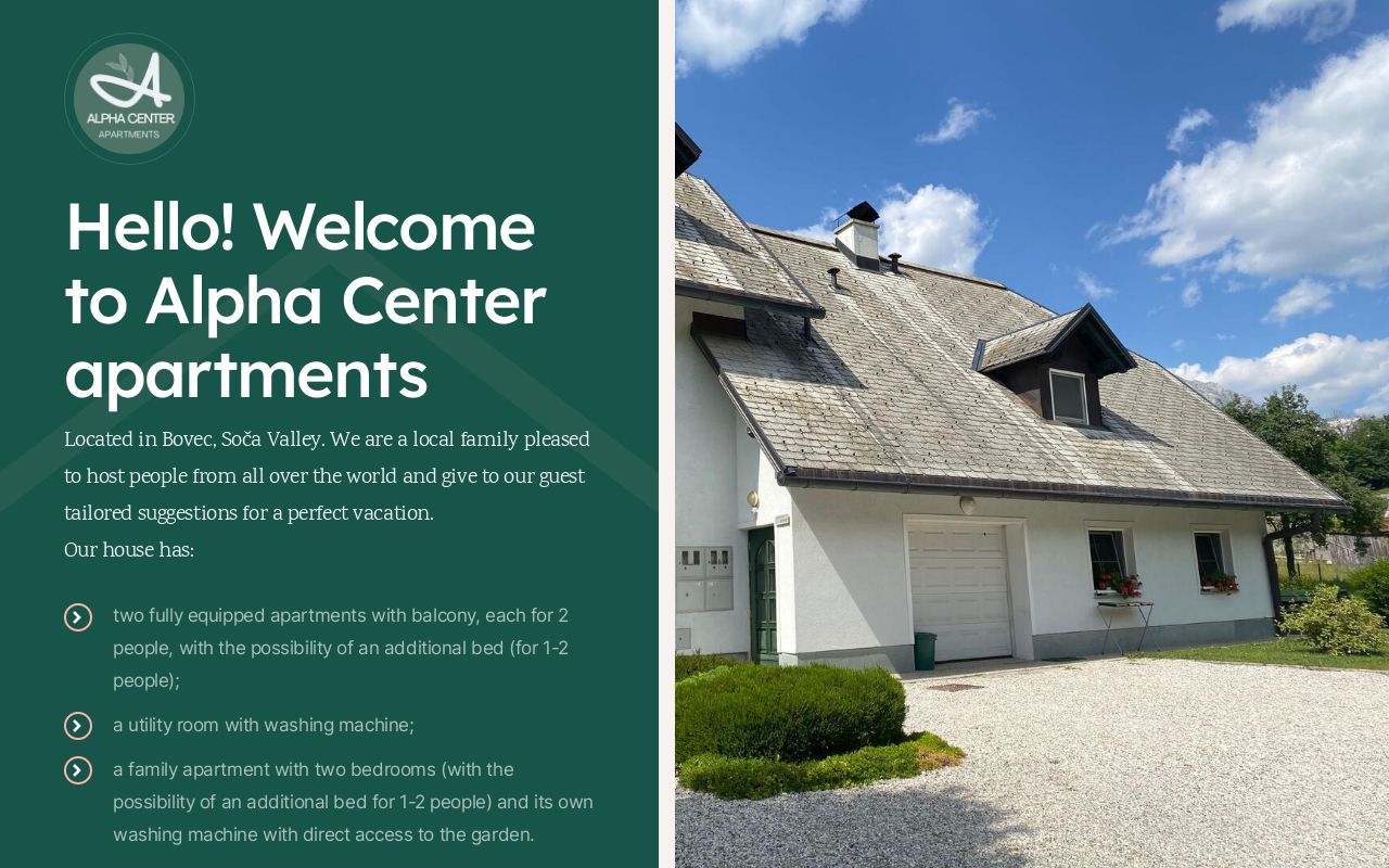 Apartments Alpha Center Contact us